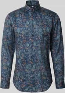 Jake*s Slim Fit Businesshemd aus reiner Baumwolle