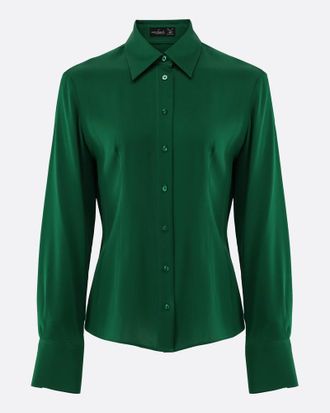 van Laack Hemdbluse aus Seide mit Stretch