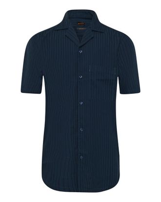 HUGO BOSS Kurzarmhemd aus Baumwolle in