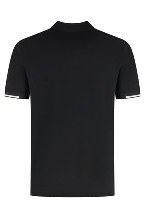 HUGO BOSS Mens Polo Shirt Black Cotton T-shirts And Polos