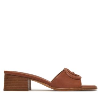 Guess Pantoletten Guess FLJCNN LEA03 Braun