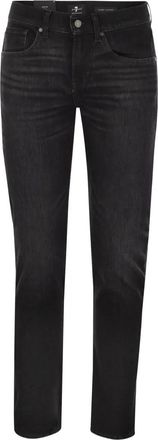 7 For All Mankind jean cigarette à cinq poches - Noir