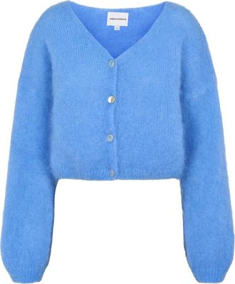 Americandreams Americandreams, Femme, Pulls, Bleu, Taille: 44 FR Cornelia Cropped Cardigan