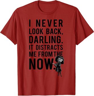 Disney Pixar Incredibles Edna Distractions Text T-Shirt