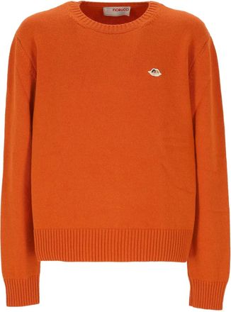 Fiorucci pull à logo appliqué - Orange