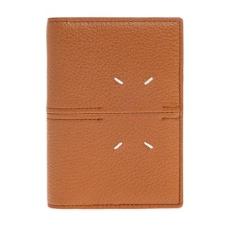 Maison Margiela unisex, Accessoires, Brun, Taille: ONE Size Porte-passeport en cuir