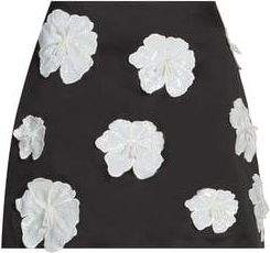 Rotate Jupe satin&eacute;e avec motif fleuri