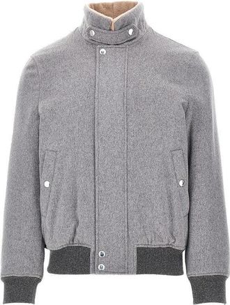 Brunello Cucinelli Padded suede leather jacket Man XXL