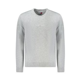 Tommy Hilfiger Grauer Woll Herren Pullover - - Knitwear - Herren - Grau - XL
