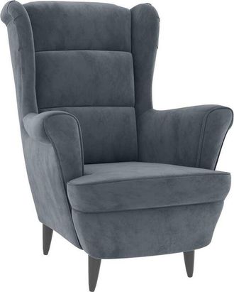 vidaXL vidaXL Sessel Dunkelgrau Samt