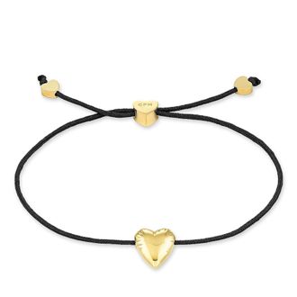 Copenhagen Armband - Edelstahl Balloon Hearts - Gr. ONESIZE - in Schwarz - f&uuml;r Damen