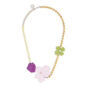 Marni Enamel Flower Rhinestone Necklace - - Accessories - Damen - Mehrfarbig - ONE SIZE