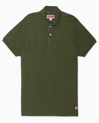 Baracuta Unifarbenes Piqu&eacute;-Poloshirt aus Baumwolle in