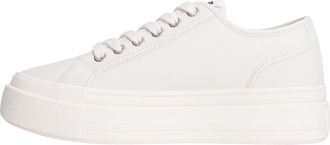 Tommy Jeans Damen Tjw Flatform Sneaker Ltr En0en02964 Low Top, White (Ecru), 40 EU