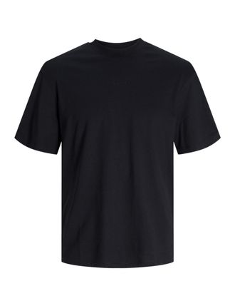 Jack & Jones Herren Jcoblurfloor Tee Ss Crew Neck T-Shirt, Schwarz, XXL