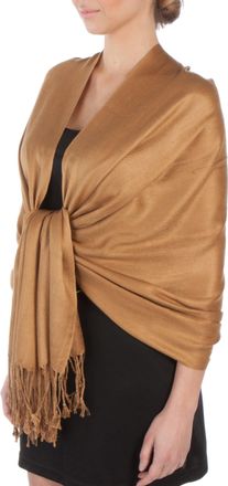 Sakkas Silky Feste weiche Pashmina Schal Wrap Stole - Bronze