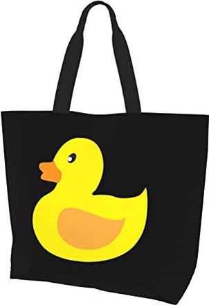 AOOEDM Joli sac &agrave; provisions r&eacute;utilisable en toile de canard en caoutchouc pour dames