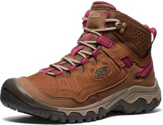 Keen Targhee 4 Damen-Wanderstiefel, mittelhoch, langlebig, bequem, wasserdicht, Bison/Beaujolais, 43 EU