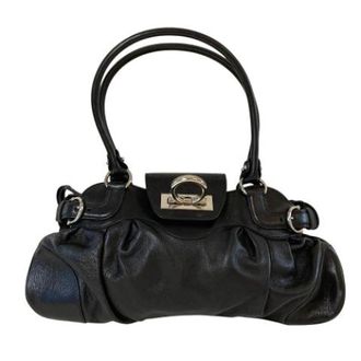 Ferragamo Pre-owned Marisa Leder Handtasche - - Pre-owned - Damen - Schwarzk - ONE SIZE