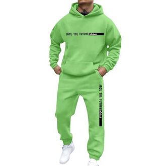 Generic Surv&ecirc;Tements Homme, Surv&ecirc;tement Homme Ensemble 2 Pi&egrave;ces Automne Hiver Surv&ecirc;Tements Sport Combinaison de Sport Tenue de Maison Automne Hiver Couleur Un