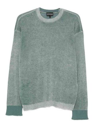 Emporio Armani Pull Col Rond - Bleu