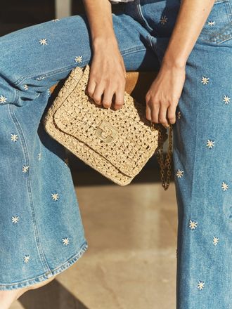 Gerard Darel Sac en raphia - LE FANNY - Ficelle