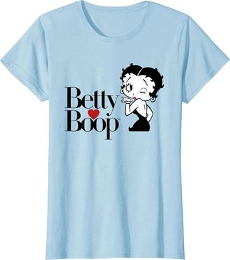 Betty Boop bl&auml;st ein Kussherz T-Shirt