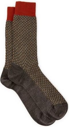 Doré Doré Goldene vergoldete - Wollsocken - braun