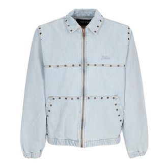 Iuter Denimjacke mit Rei&szlig;verschluss und Taschen - - Jackets - Herren - Blau - M