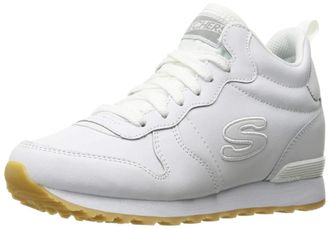 Skechers OG 85 GOLDN GURL Damen,Frauen Schnürschuhe,Schnürer,Halbschuhe,Straßenschuhe,Freizeitschuhe,Halbschuhe,Sportschuhe,Weiß,40 EU
