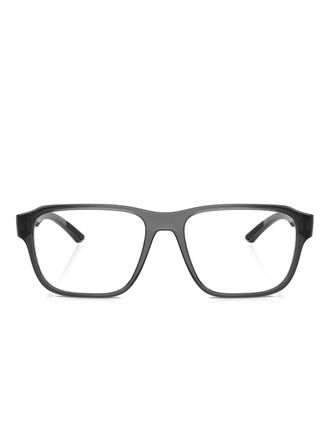 Prada Brille mit eckigem Gestell - Grau