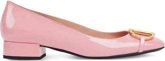 Gucci Flache Pumps mit Horsebit - Rosa