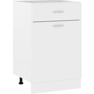 vidaXL Schubunterschrank Wei&szlig; 50x46x81,5 cm Holzwerkstoff - Vidaxl