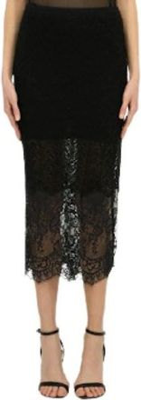 Blumarine Femme, Jupes, Noir, Taille: 40 FR Jupes Noires Élégantes