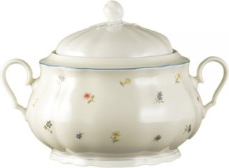 SELTMANN WEIDEN Terrine mit Deckel 3,0 L Marieluise Streublume, Hartporzellan, Bunt, 28.6 x 21.9 x 19.5 cm