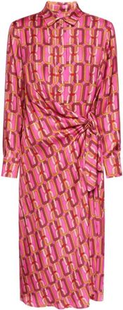 Elena Miro Femme, Robes, Rose, Taille: 54 FR Robe portefeuille imprim&eacute;e