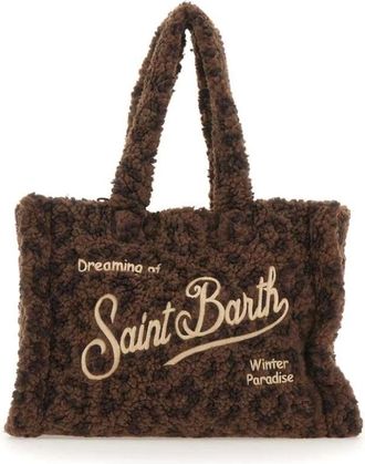 MC2 Saint Barth Sac cabas Colette Teddy - Femme - Sacs - Brun - Taille: ONE Size