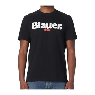 Blauer Schwarzes Maxi-Logo T-Shirt - - Tops - Herren - Schwarzk - M