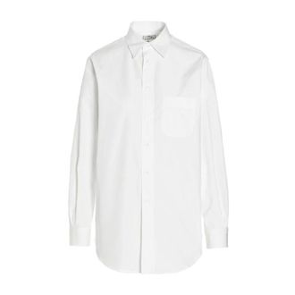 Maison Margiela Femme, Blouses et Chemises, Blanc, Taille: 34 FR Chemise Popeline Blanche