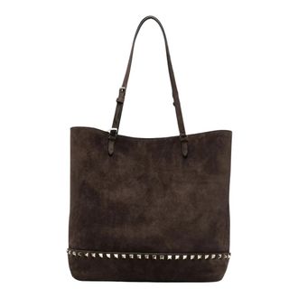 Valentino Rockstud Medium Tote - - Bags - Damen - Braun - ONE SIZE