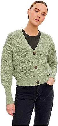 Vero Moda Vero Moda Femme Cardigan Vmlea Ls V-neck Cuff Cardigan Noos, Desert Sage, XL