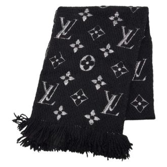 Louis Vuitton Foulard en soie Pre-owned - Femme - Pre-owned - Noir - Taille: ONE Size