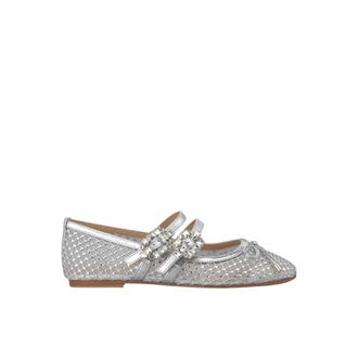 Alma En Pena Ballerina Netz Schnallen Strass - - Shoes - Damen - Grau - 41 EU