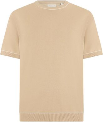 GANT Homme, Pulls, Beige, Taille: XL Cotton Modal SS C-Neck