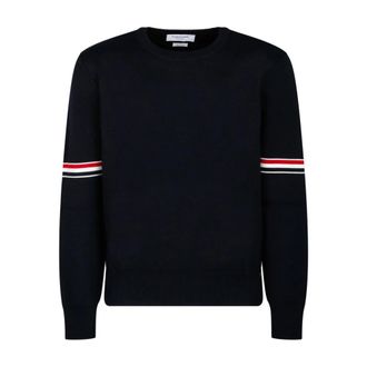 Thom Browne Navy Milano Stripe Pullover Sweater - - Knitwear - Herren - Blau - M