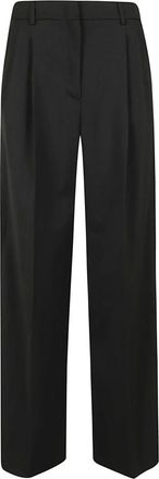 Max Mara Femme, Pantalons, Noir, Taille: 36 FR Asta Wide Pantalons
