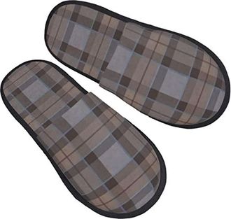 Generic Chaussons Femme Homme Tartan Tartan Outlander Fraser Pantoufles En Peluche Peluche Chaussures DInt&eacute;rieur Confort Chaussures Pour Voyager Int&eacute;rieur Ext