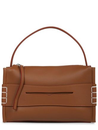 J.W.Anderson Womens Shoulder Bag Loafer Beige Leather