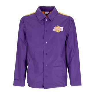 Mitchell & Ness NBA Big Face Coach Jacke Lila - - Jackets - Herren - Lila - XL