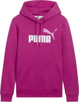 Puma Essentials Damen-Kapuzenpullover mit Logo, lässig, Blau, Pink, XL